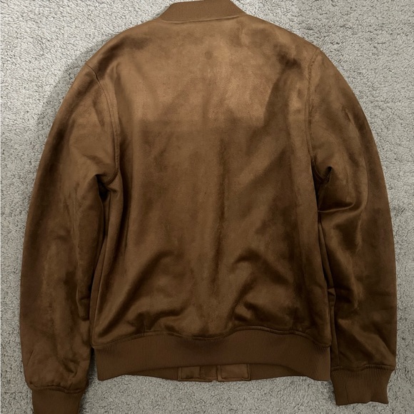 Goodfellow & Co | Jackets & Coats | Good Fellow Brown Tan Suede Bomber ...